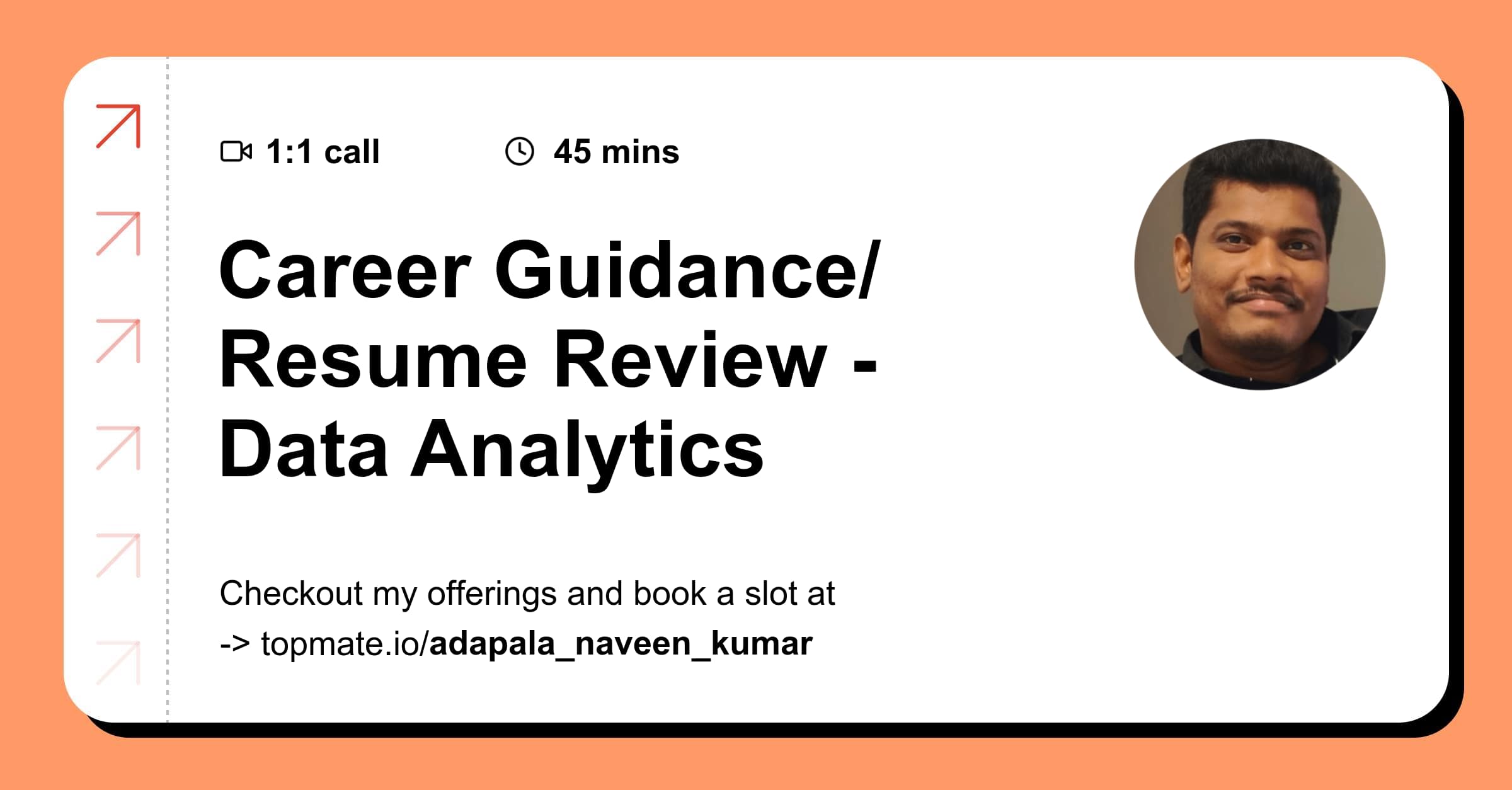 Career Guidance/Resume Review/ Projects Portfolio with Adapala Naveen Kumar